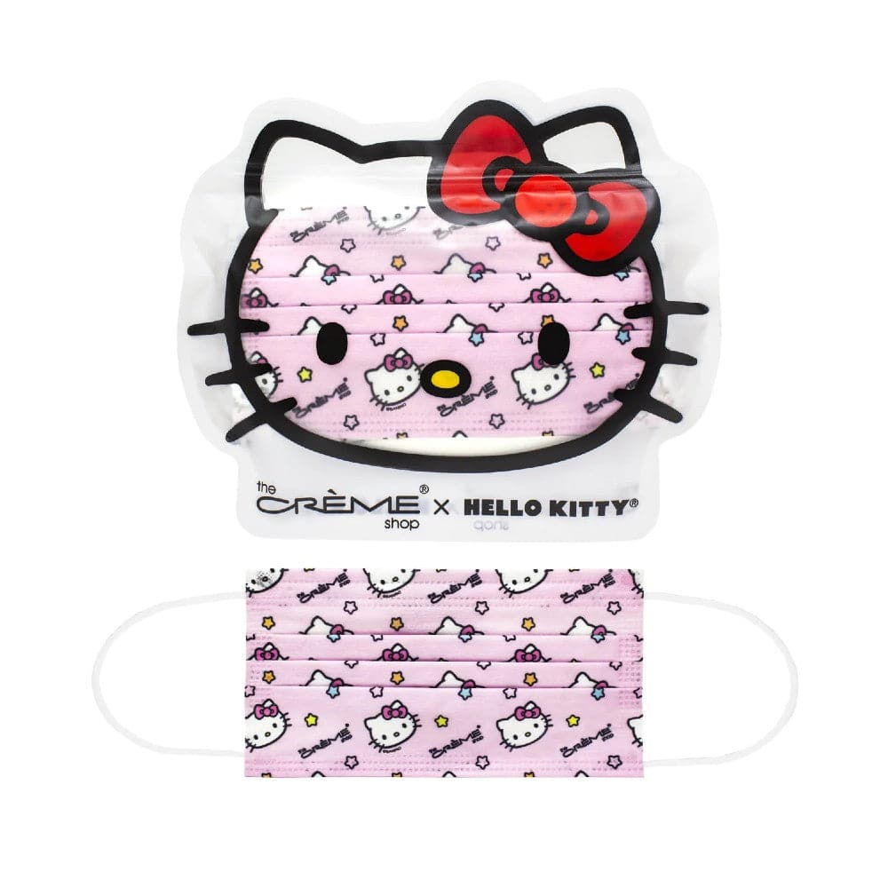 The Crème Shop Hello Kitty 3-Ply Protective Face Mask Pink (Pack of 14 ...